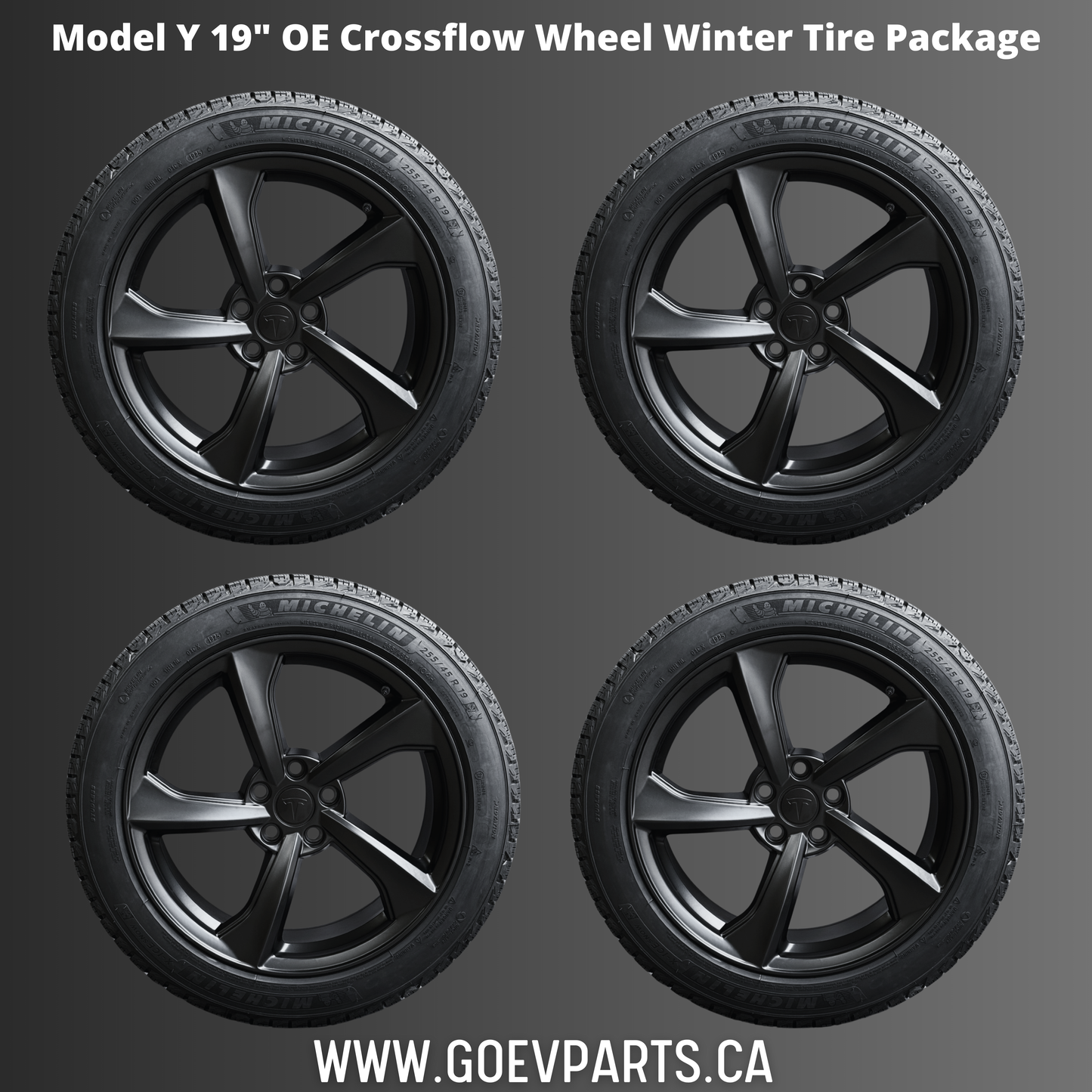 Tesla Model Y: 19" Crossflow Wheel Winter Tire Package – GOEVPARTS