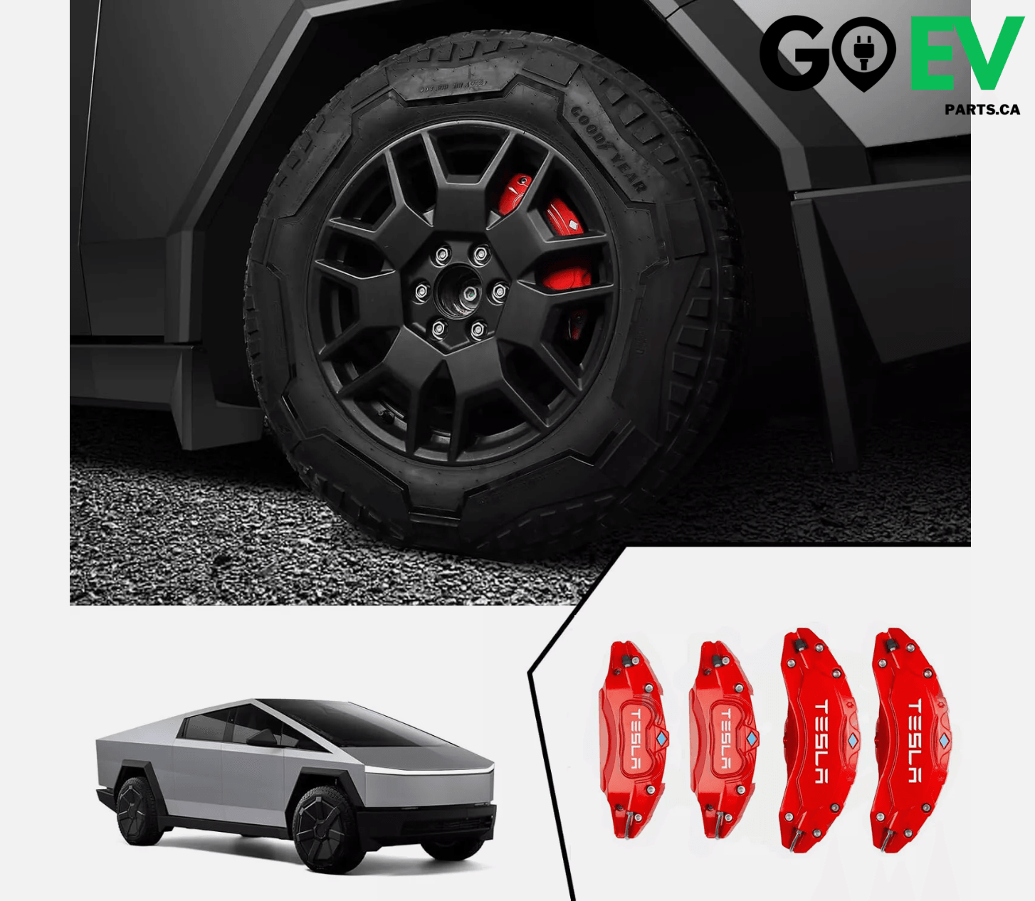 Tesla Cybertruck: Brake Caliper Cover – Durable Aluminium Alloy for a ...