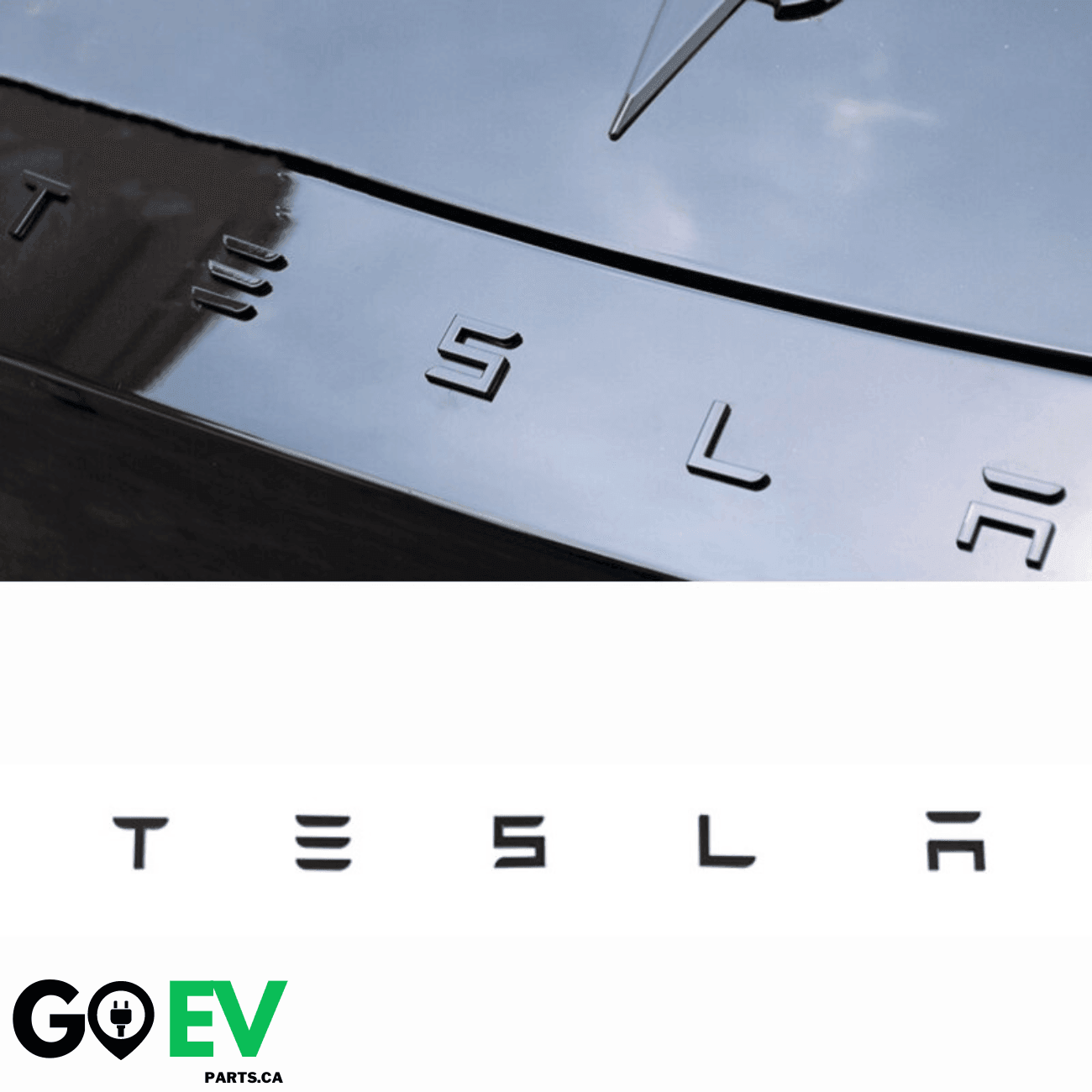 Tesla Model S/3/X/Y Letter Logo Decal – GOEVPARTS