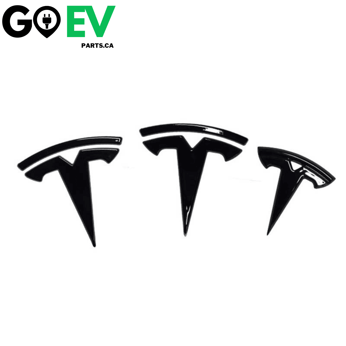 Model Y: Logo decal Bundle (3PCs) Frunk/Trunk/Steering Wheel – GOEVPARTS